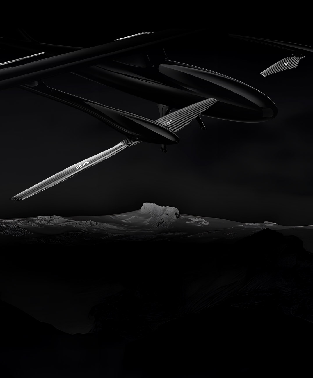 VZ40*16.1_VZ Type VTOL Carbon Fiber Propellers_VTOL Drone Propellers ...